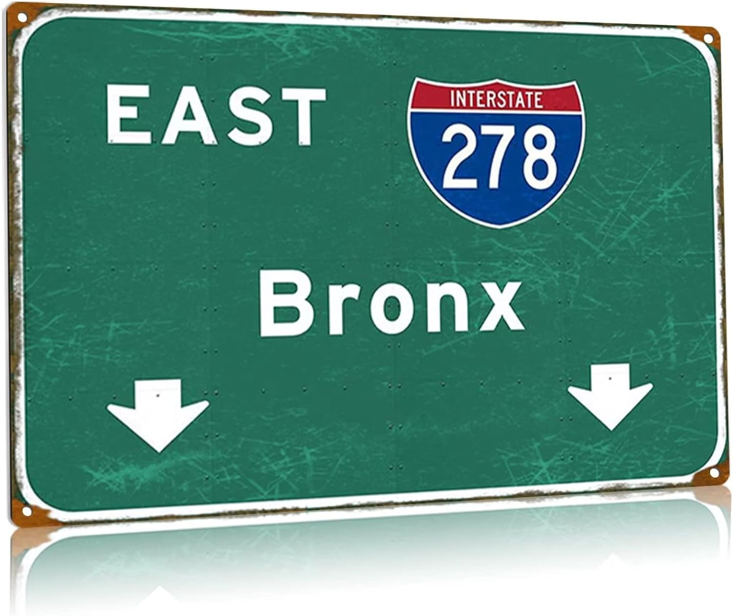 Brooklyn- Queens Expwy Metal Tin Signs New York East Interstate 278 ...