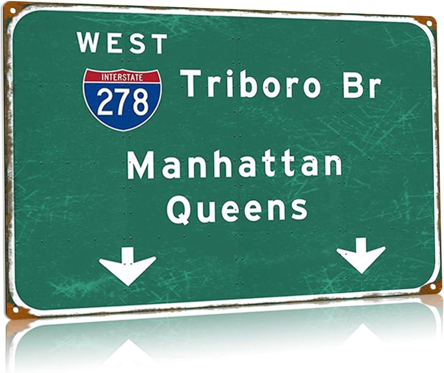 Brooklyn- Queens Expwy Metal Tin Signs New York East Interstate 278 ...
