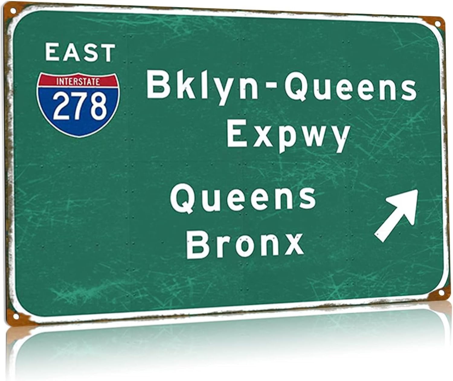 Brooklyn- Queens Expwy Metal Tin Signs New York East Interstate 278 ...