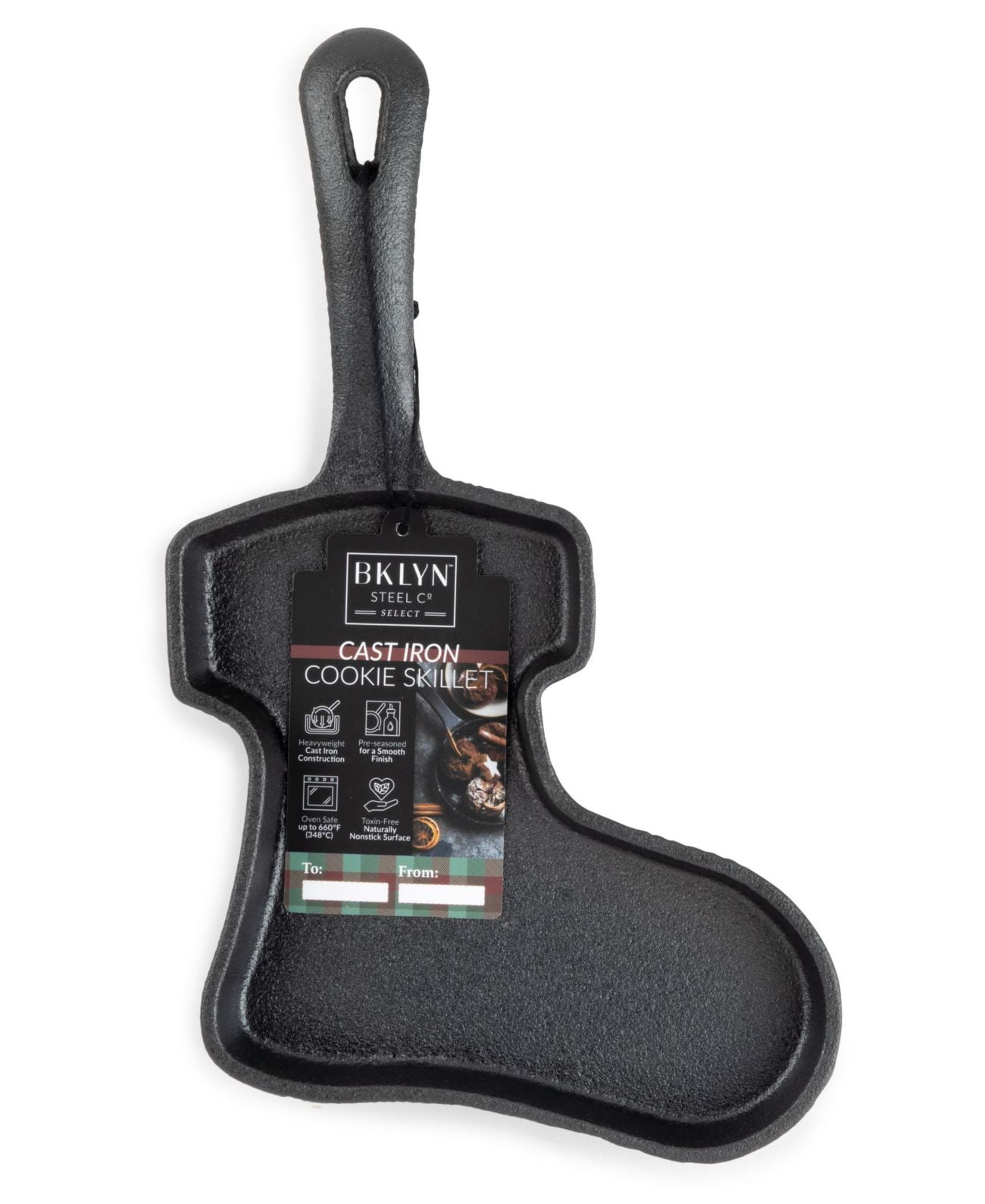 Brooklyn Steel Co. Mini Cast Iron Skillet – Stocking, Black, 9.5″ L x 5 ...