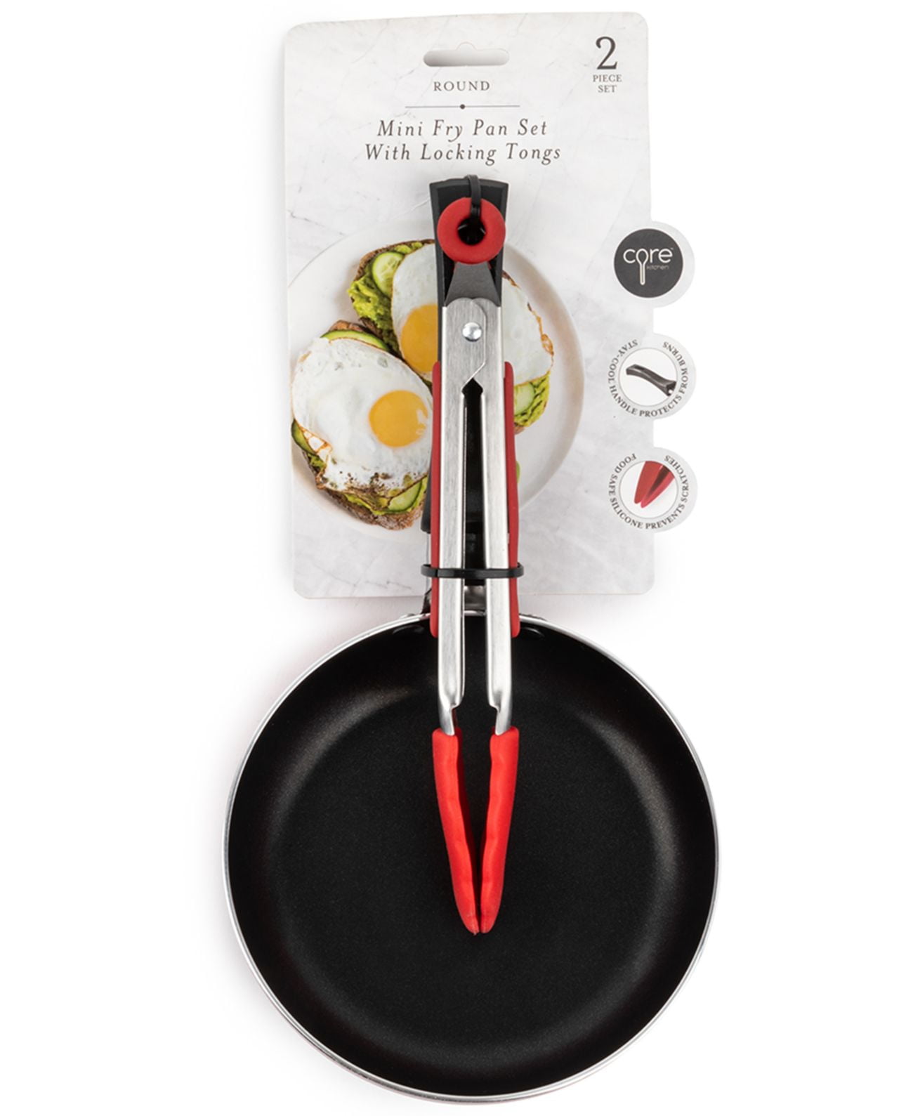 Brooklyn Steel Co. Mini Round Fry Pan & Tong 2-Pc. Set – Strawberry ...