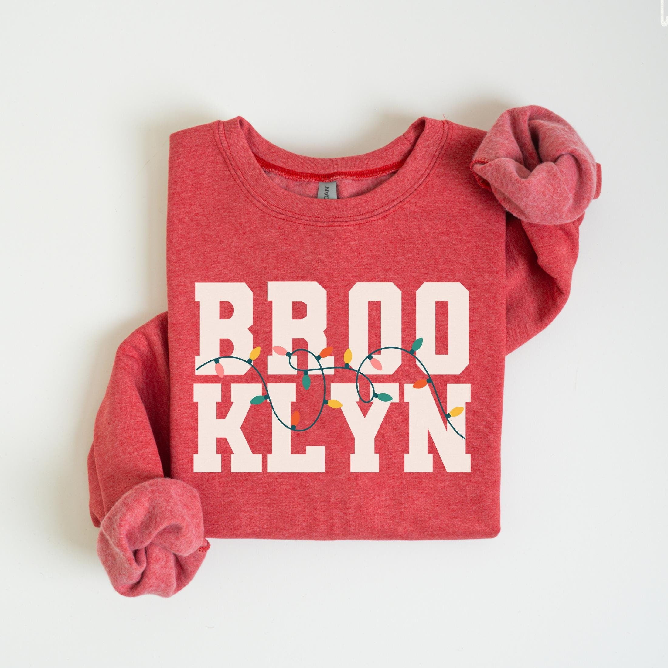 Brooklyn Sweatshirt, Crewneck, Winter Unisex Pullover, Festive New York ...
