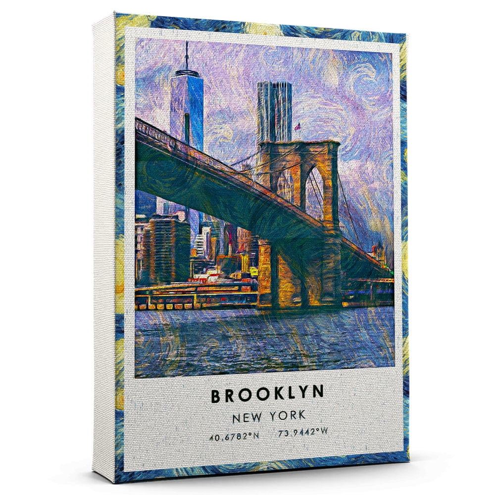 Brooklyn Travel Canvas, New York Travel Art Canvas, Brooklyn Travel City Travel art Canvas ...