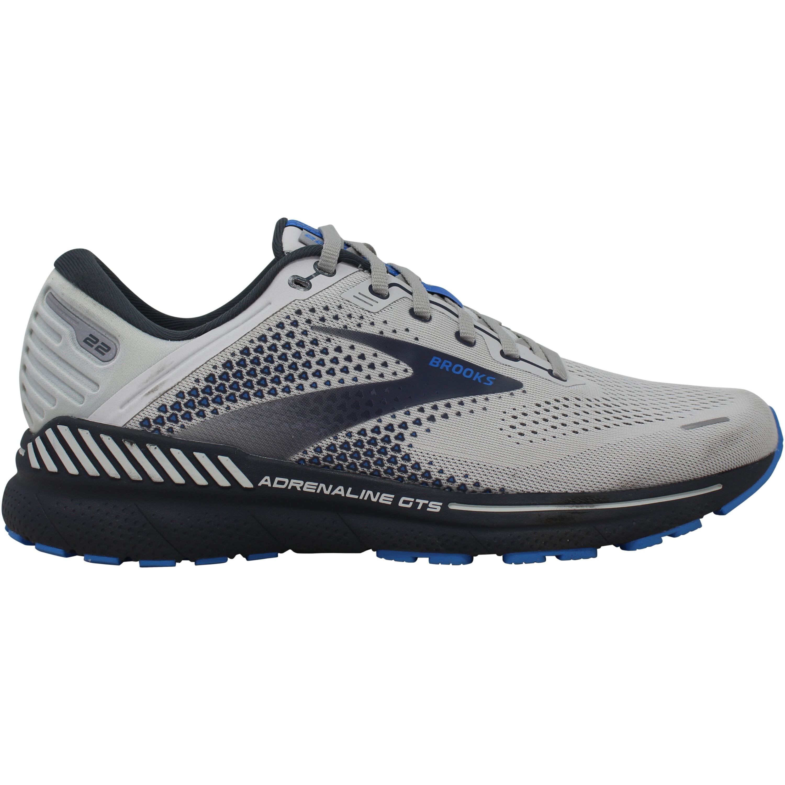 Brooks Adrenaline GTS 22 Oyster/India Ink-Blue 110366 1D 023 Men's Size ...