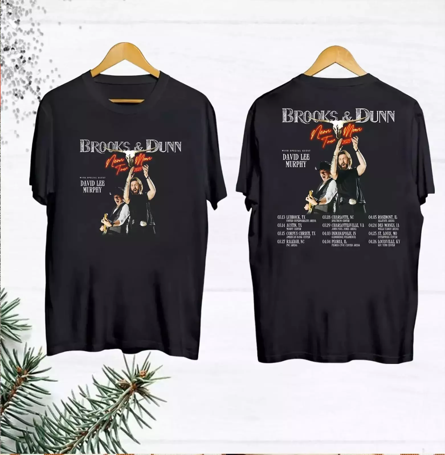 Brooks And Dunn Neon Moon Tour 2025 T-Shirt Concert Tour - Walmart.com