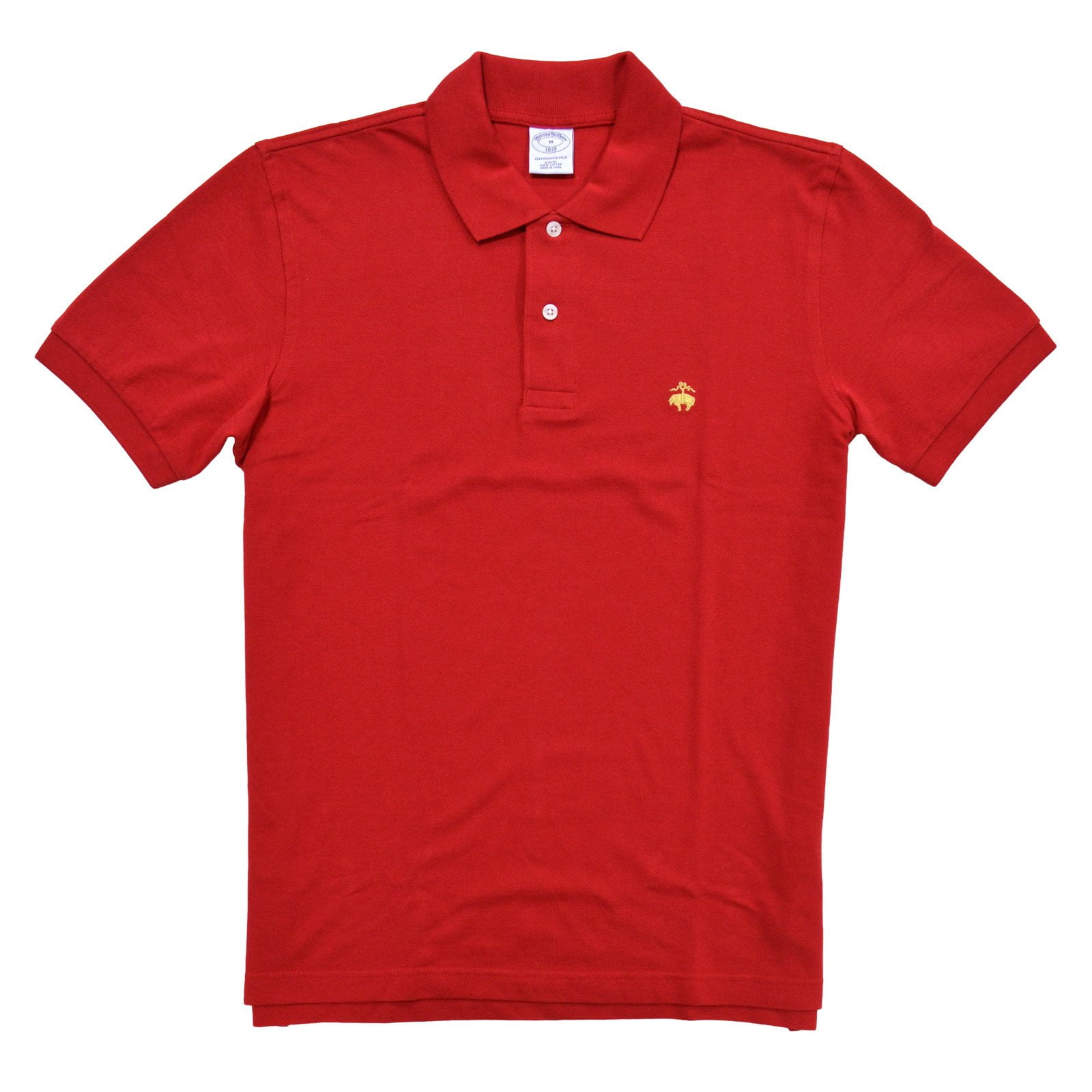 Brooks Brothers Golden Fleece Slim Fit Performance Polo Shirt (S, Red ...