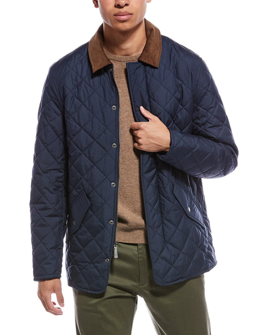 Brooks Brothers mens Diamond Quilted Jacket, XL, Blue - Walmart.com