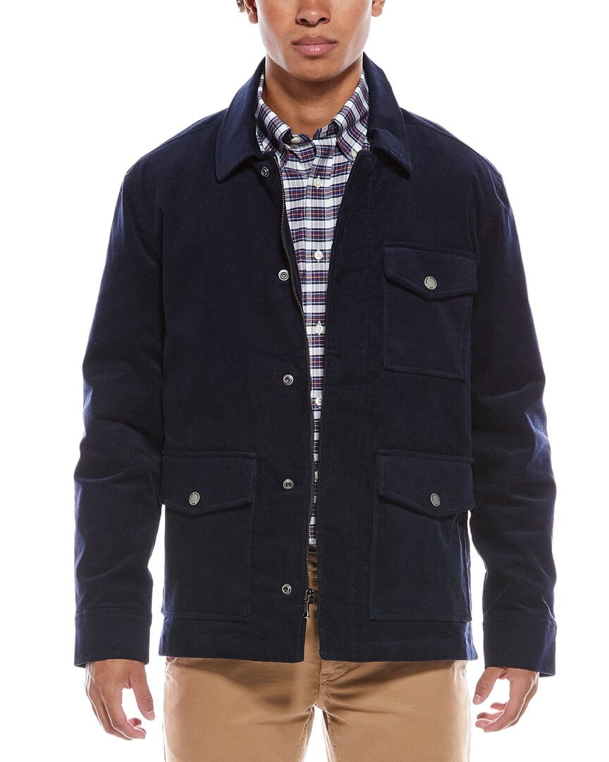 Brooks Brothers mens Military Corduroy Shirt Jacket, m, Blue - Walmart.com