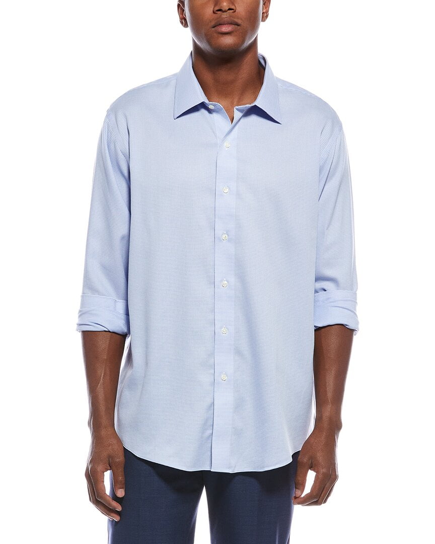 Brooks Brothers mens Pattern Button Shirt, 17 32/33, Blue - Walmart.com