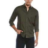 Brooks Brothers mens Solid Button Shirt, XL, Green - Walmart.com