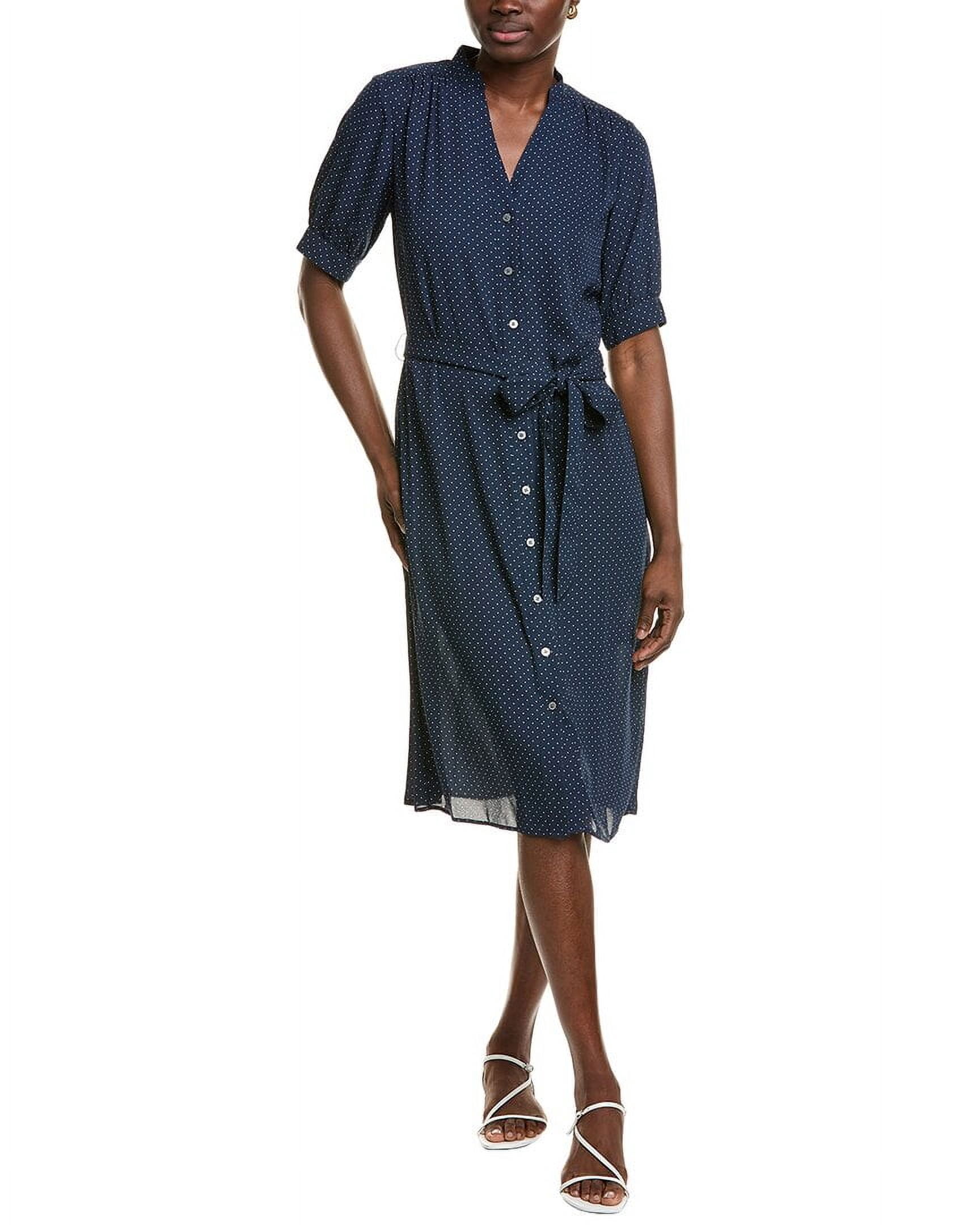 Brooks Brothers womens Dot Print Shirtdress, m, Blue - Walmart.com