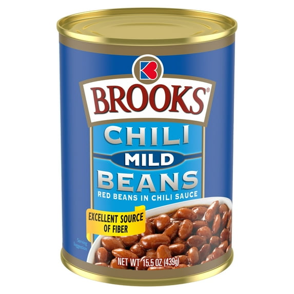 Brooks Chili Beans, Canned Red Beans in Mild Chili Sauce, 15.5 oz ...