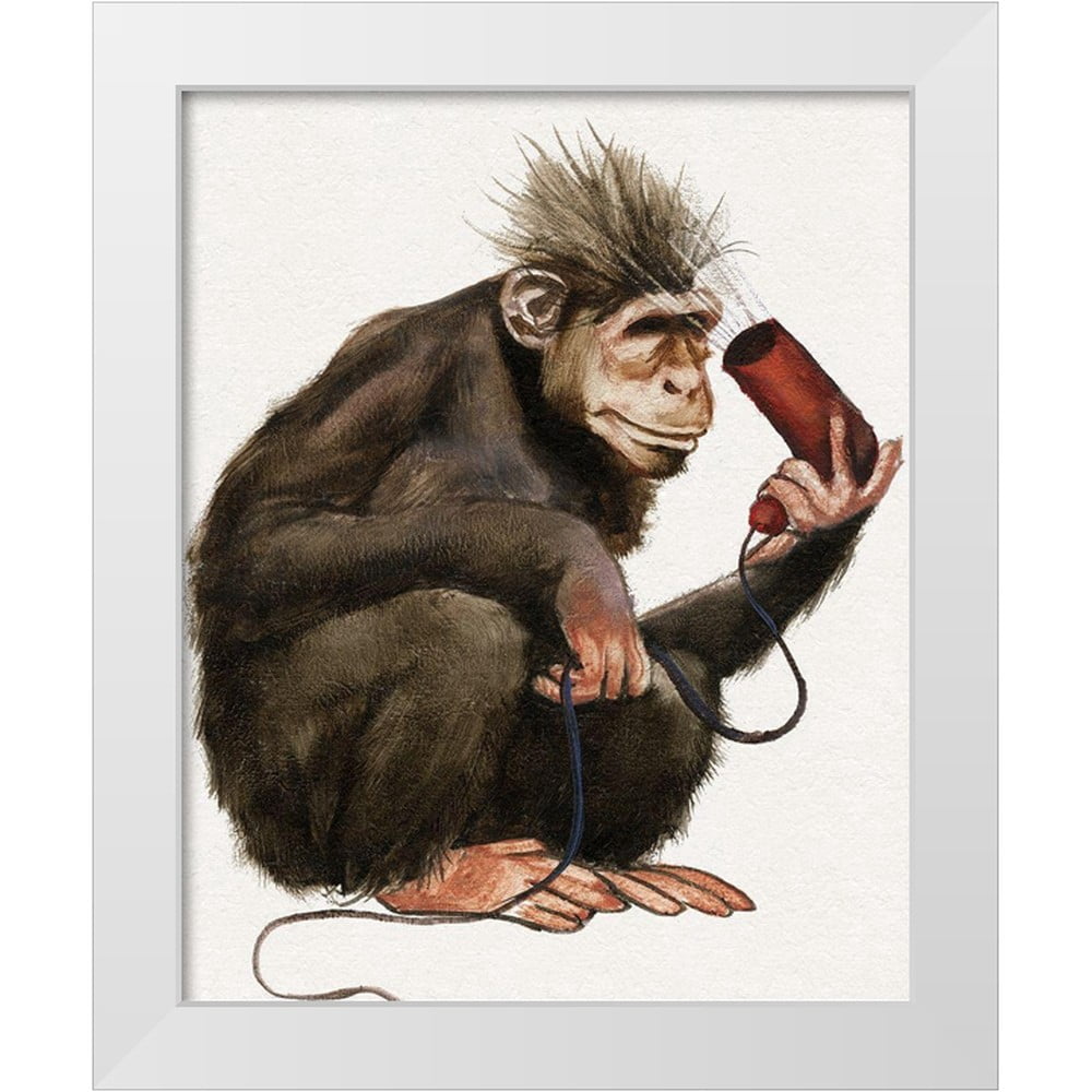 Brooks, Donna 12x14 White Modern Wood Framed Museum Art Print Titled ...