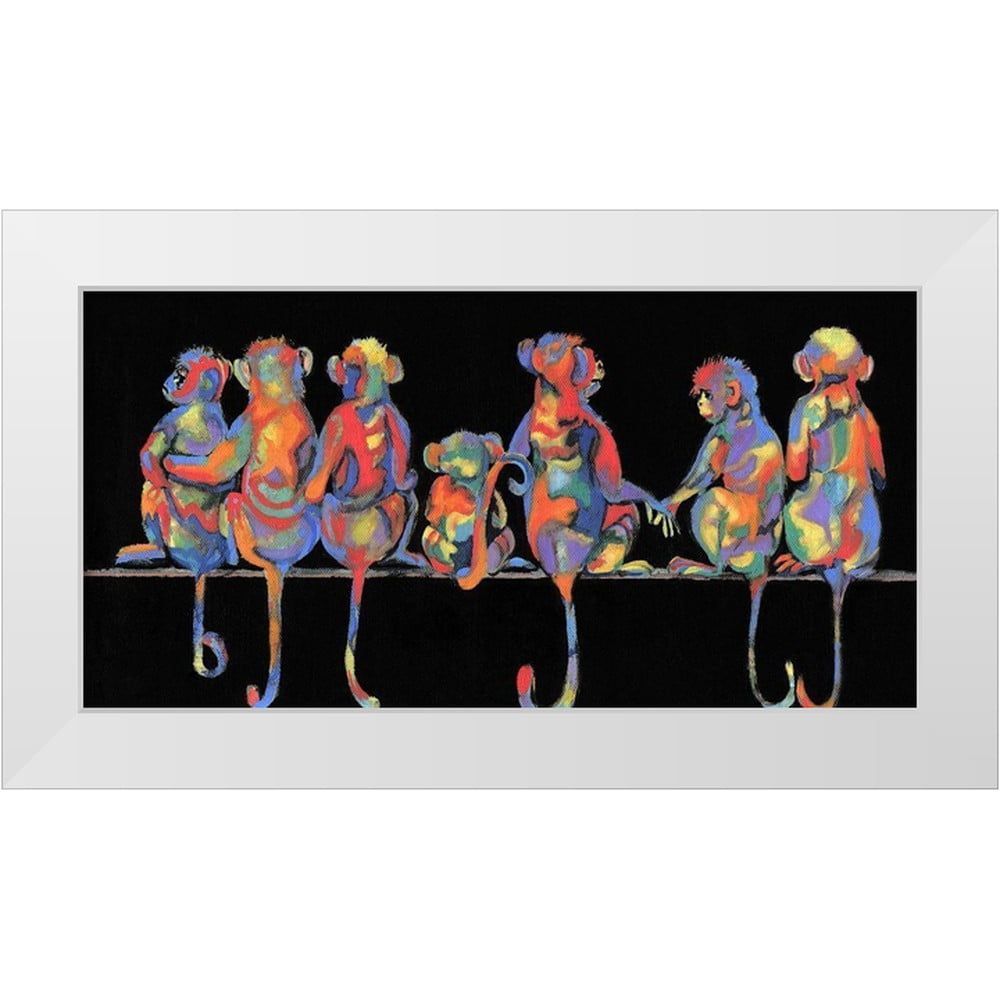 Brooks, Donna 24x14 White Modern Wood Framed Museum Art Print Titled ...