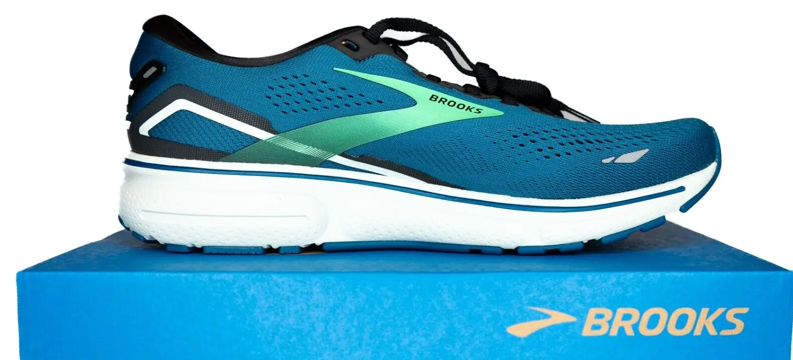 Brooks Ghost 15 - Men's Running New Shoes Blue / Black - Walmart.com