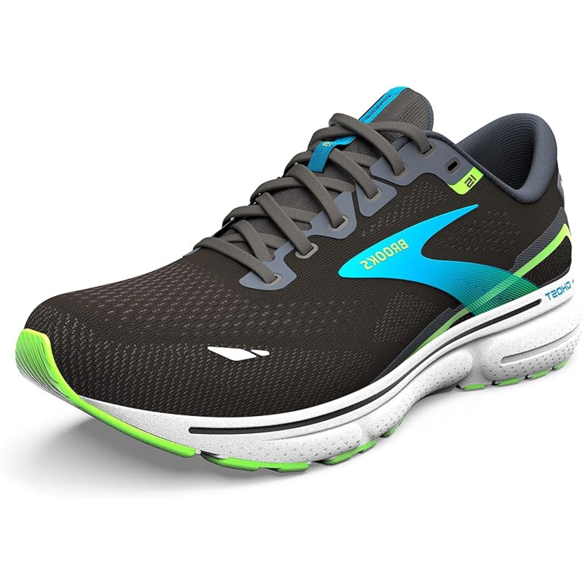 Brooks Mens Shoes Ghost 15 Neutral Men's Running Shoes, Black Size 11.5 ...