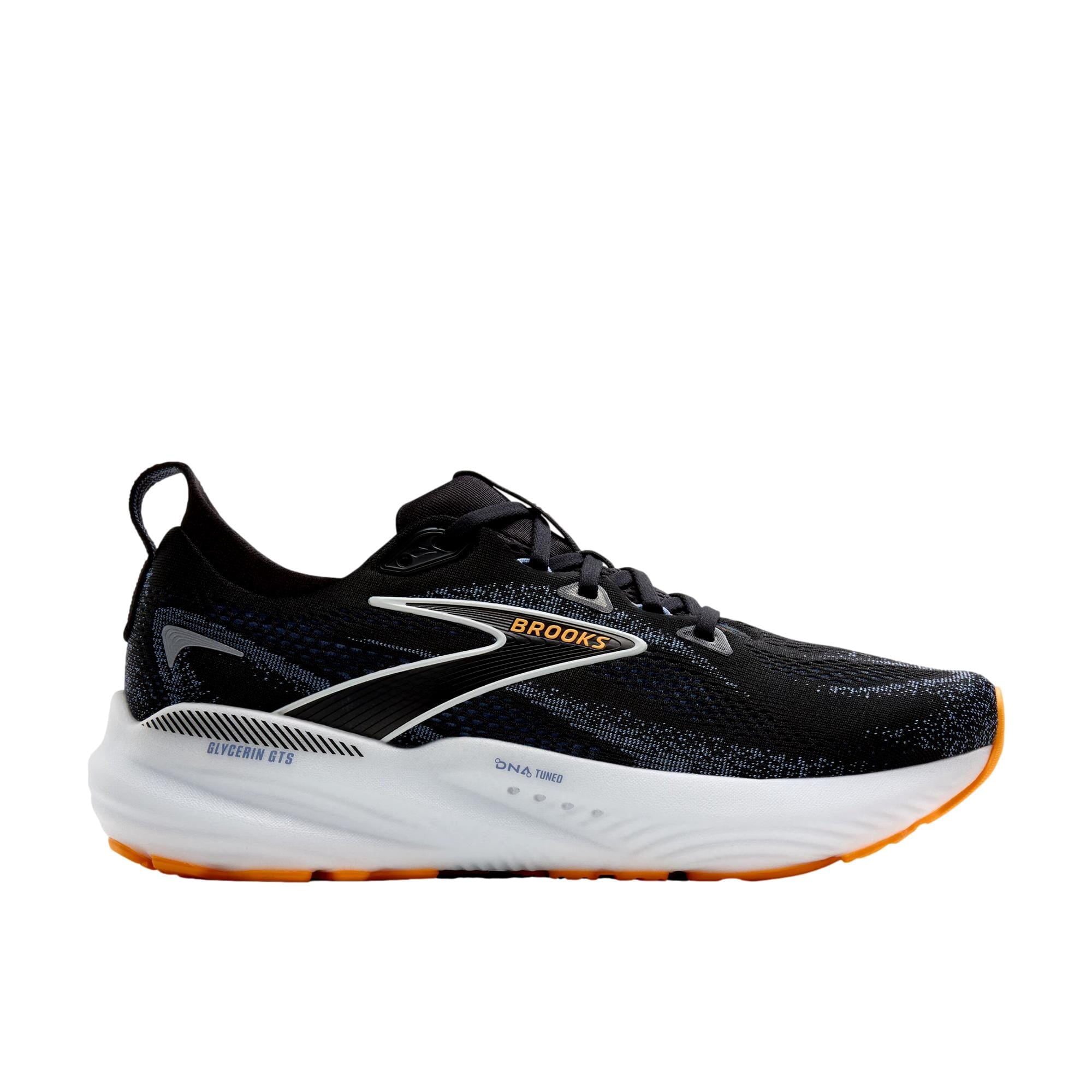 Brooks Glycerin GTS 22 Black / Country Blue / Orange Pop 110446-1D-013 ...