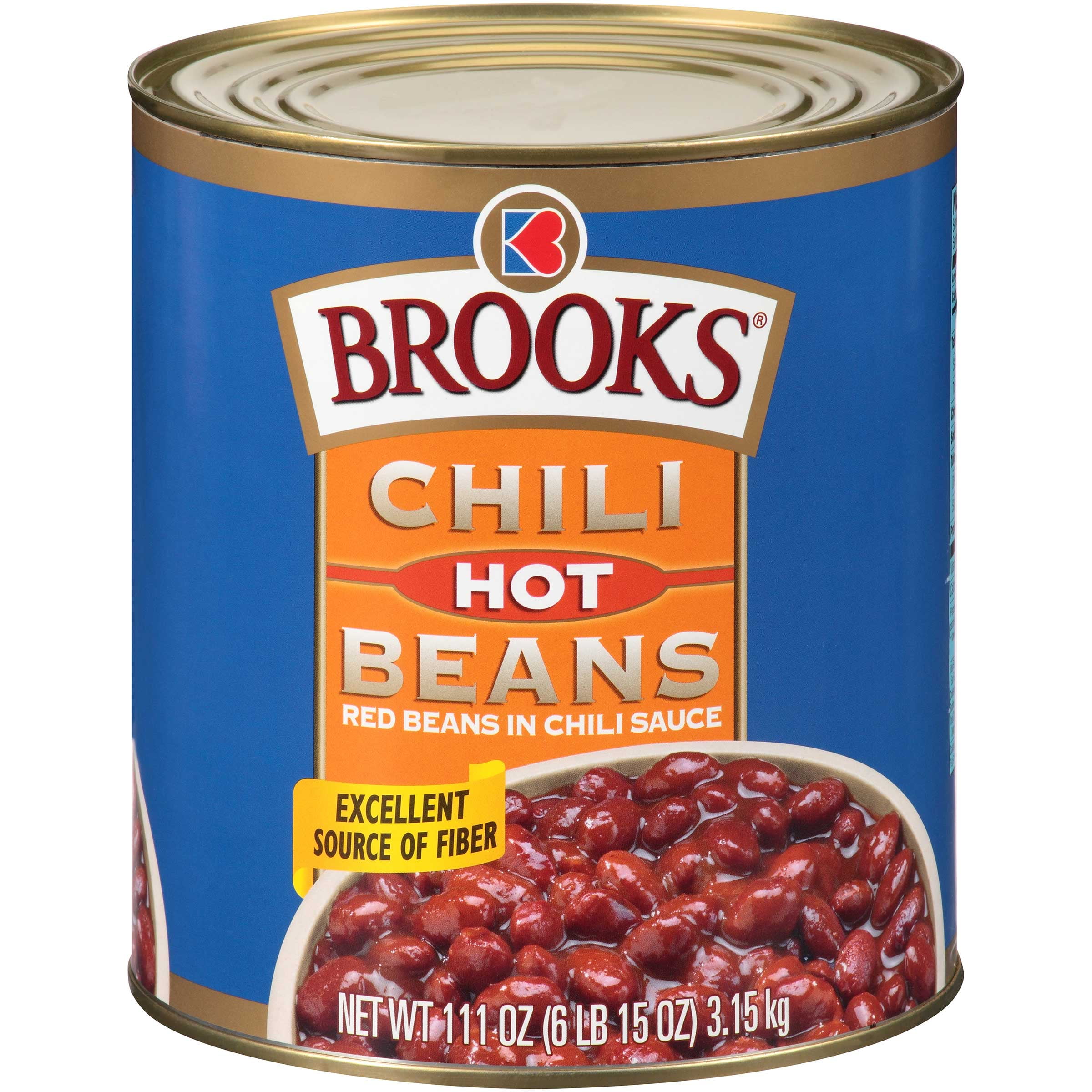Brooks Hot Chili Bean - no. 10 can, 6 cans per case - Walmart.com