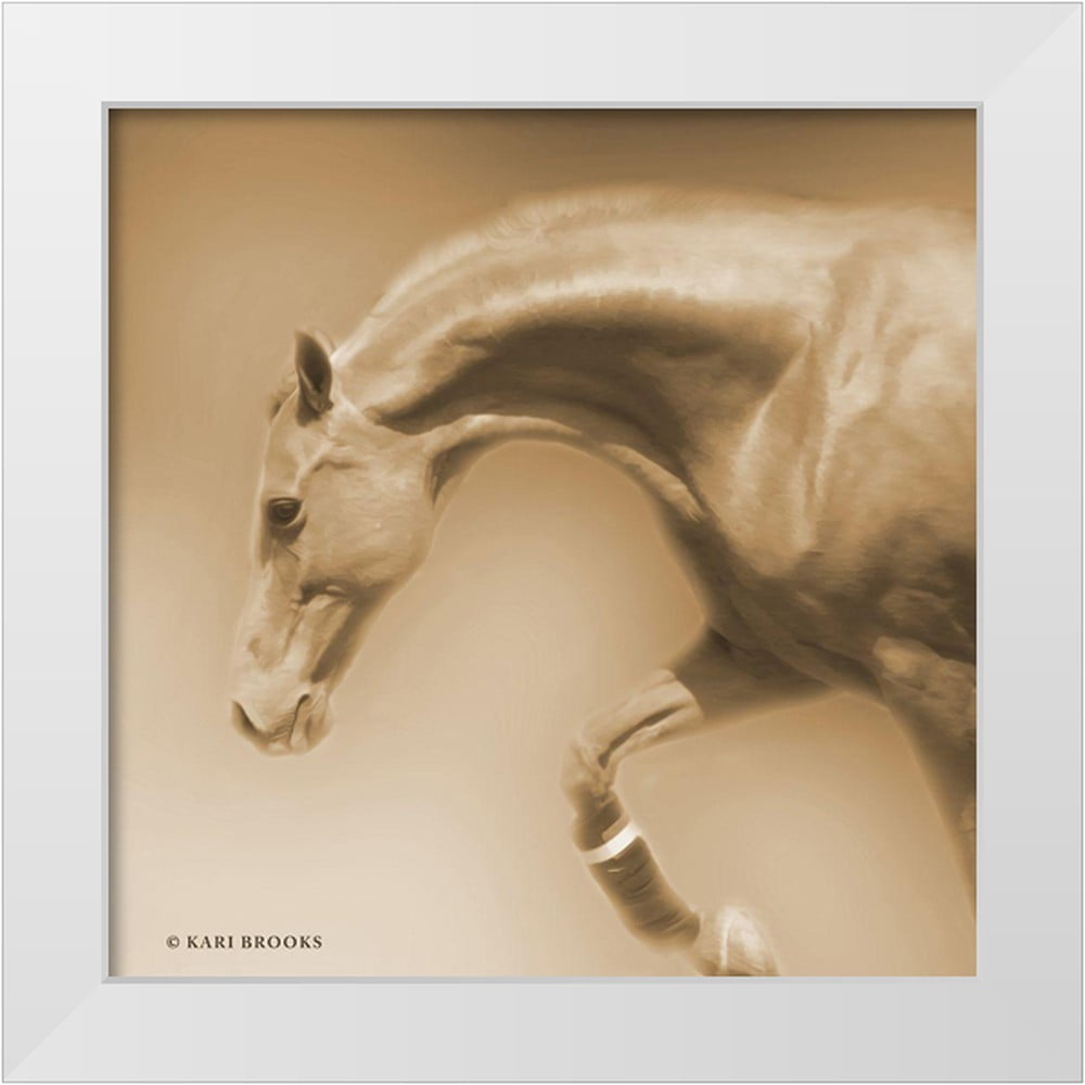 Brooks, Kari 12x12 White Modern Wood Framed Museum Art Print Titled ...