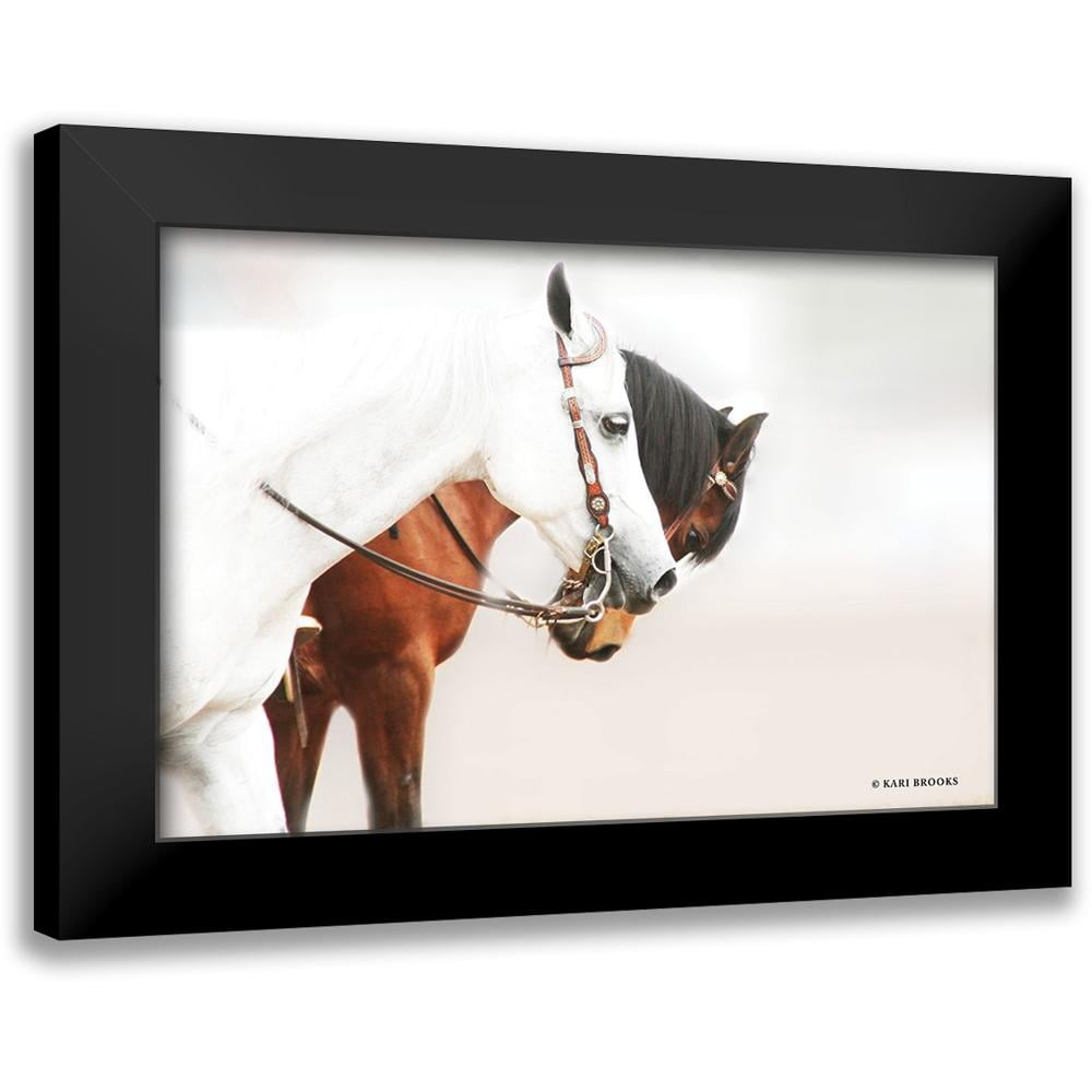 Brooks, Kari 18x13 Black Modern Framed Museum Art Print Titled - Ying and Yang - Walmart.com