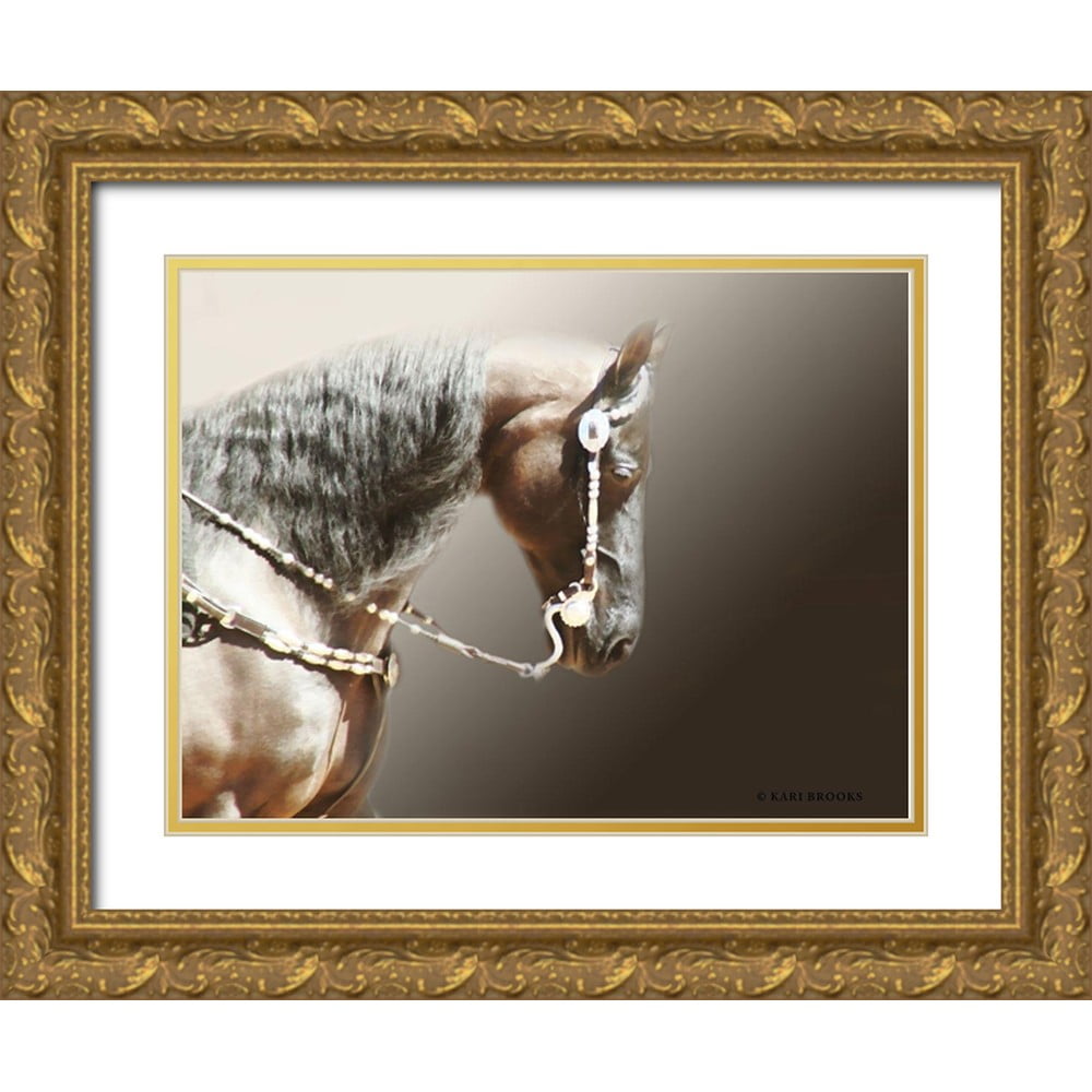 Brooks, Kari 24x19 Gold Ornate Wood Framed with Double Matting Museum ...