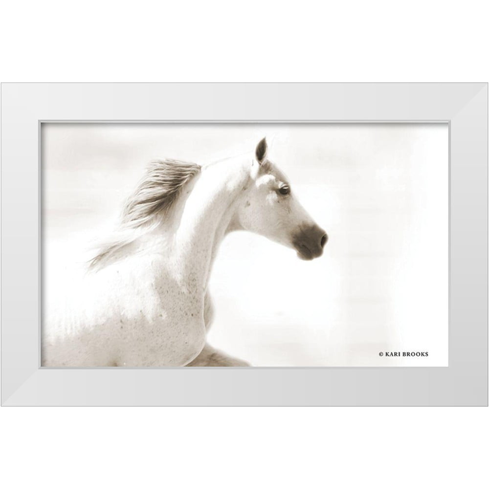 Brooks, Kari 32x21 White Modern Wood Framed Museum Art Print Titled ...