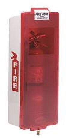 Brooks' Mark Ii Junior Series White Fire Extinguisher Cabinet With Red ...