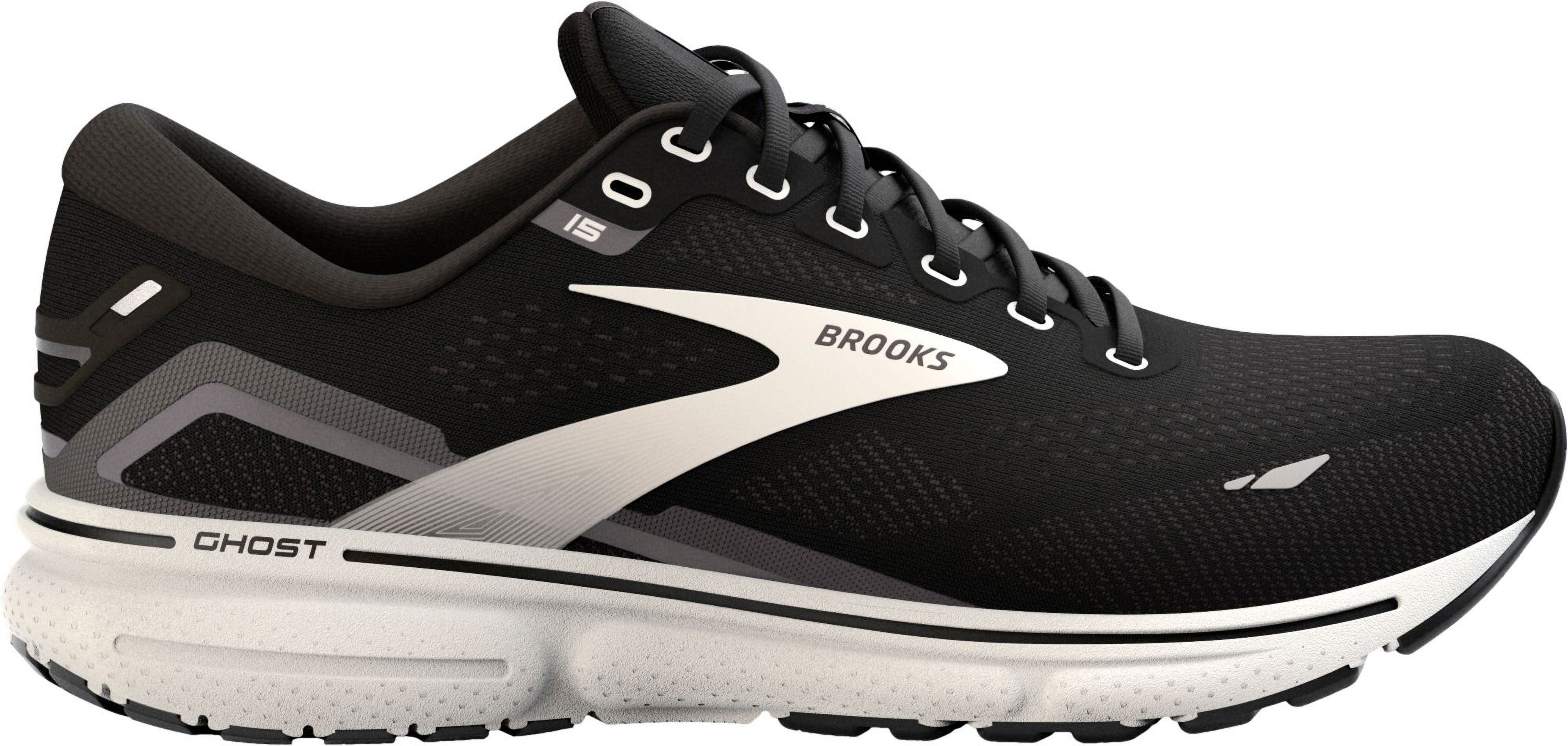 Brooks Men's Ghost 15 Running Shoes (Black/White, 15 D US) - Walmart.com