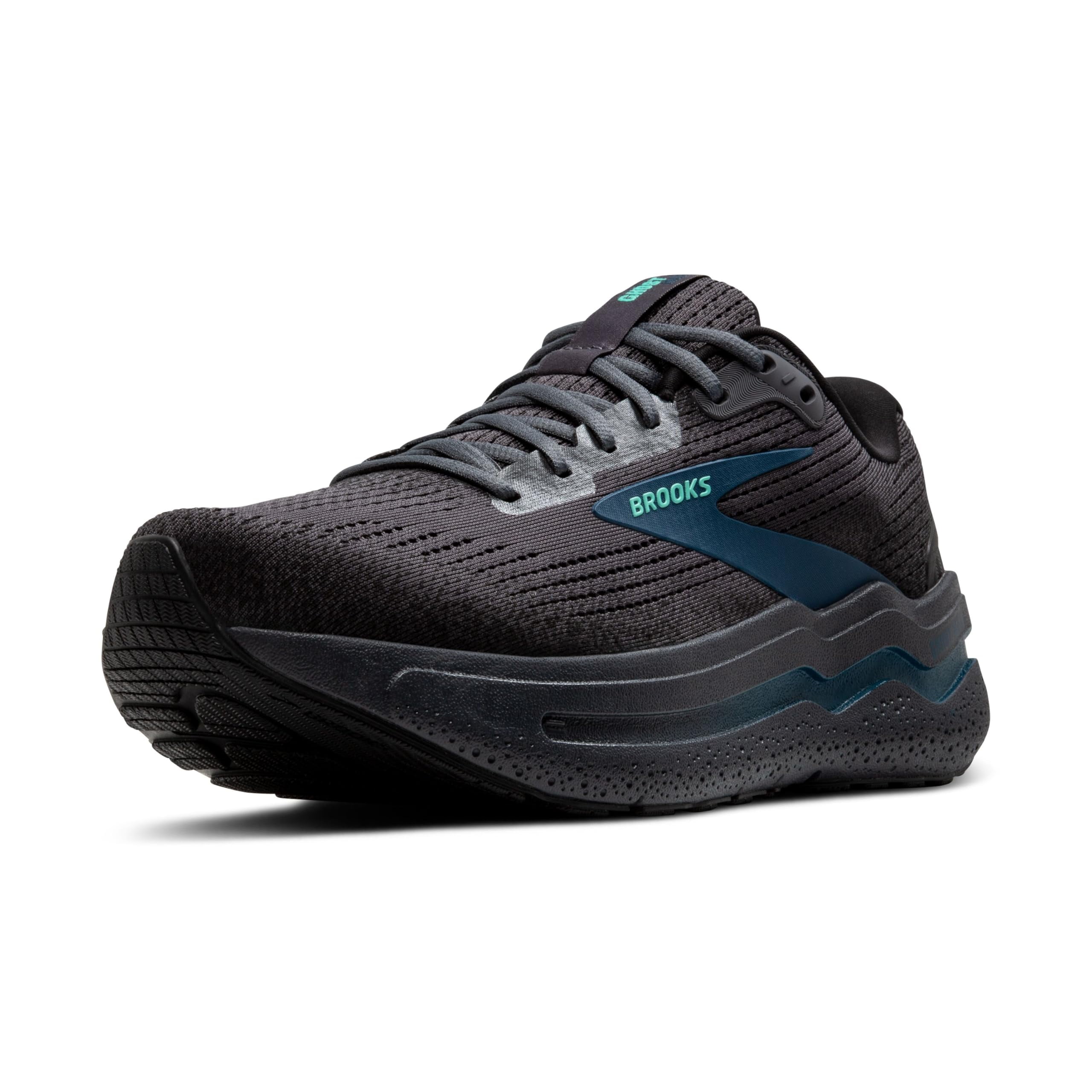 Brooks Men’s Ghost Max 2 Neutral Running & Walking Shoe - Ebony ...