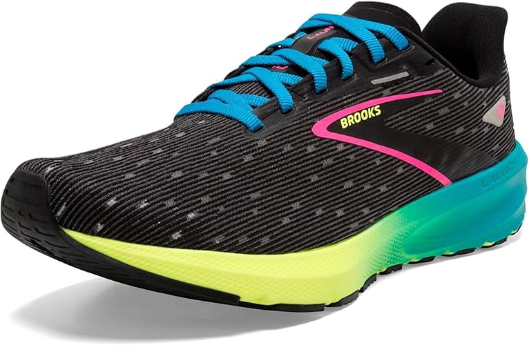 Brooks Men’s Launch 10 Neutral Running Shoe - Black/Nightlife/Blue ...