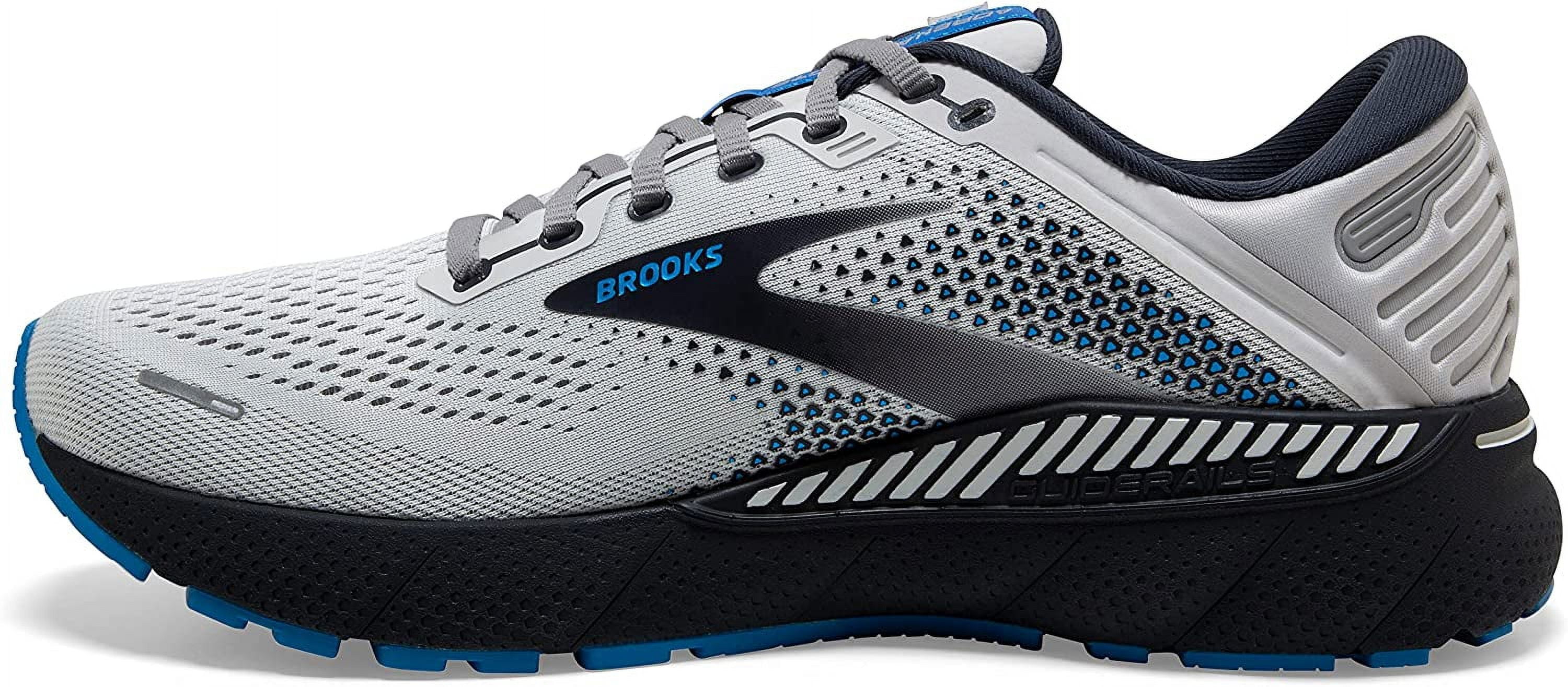 Brooks Mens Adrenaline GTS 22 Running Shoes - Oyster/India Ink/Blue - 9.5 - Walmart.com