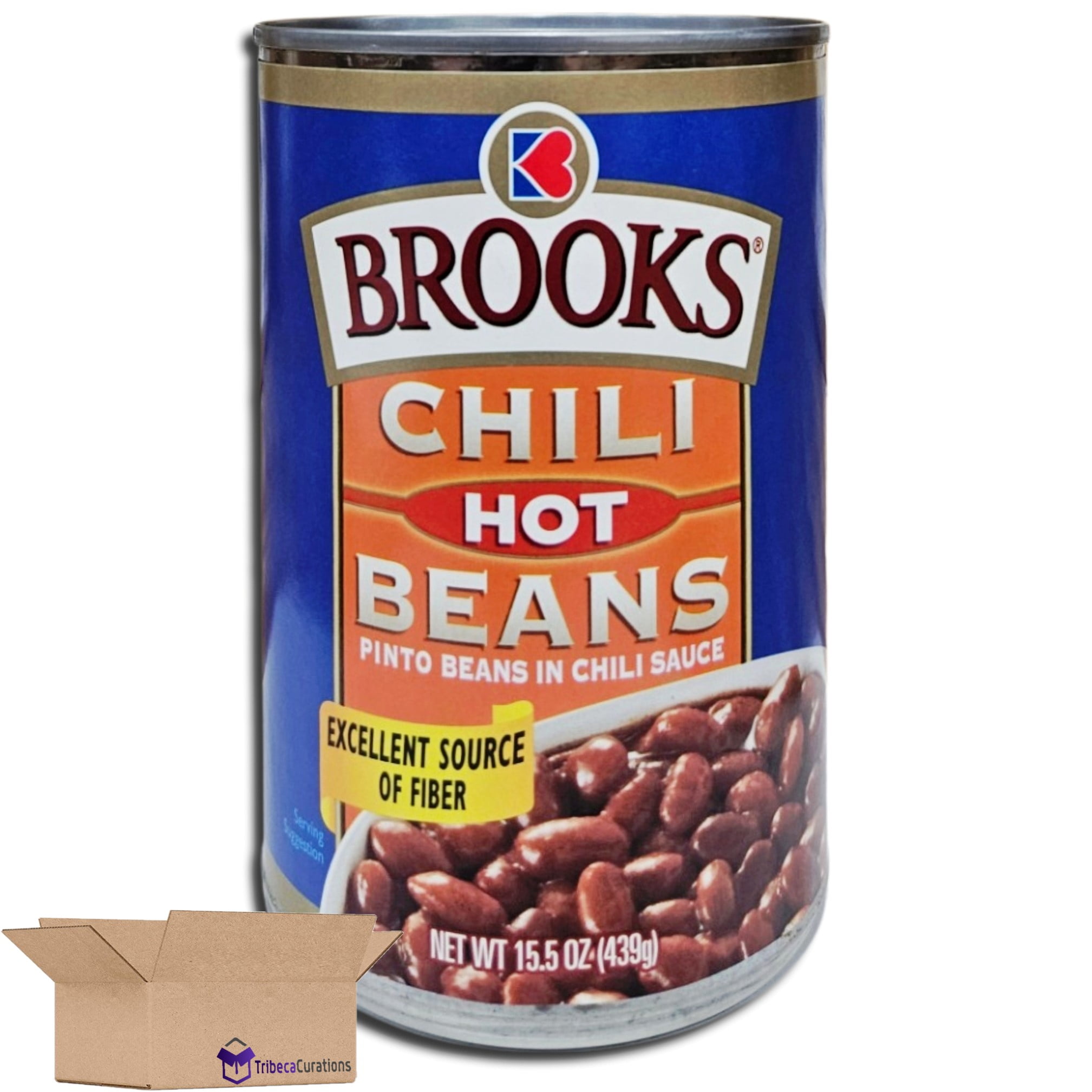 Brooks Pinto Beans in Hot Chili Sauce Value Pack 15.5 Ounce Can | Pack ...