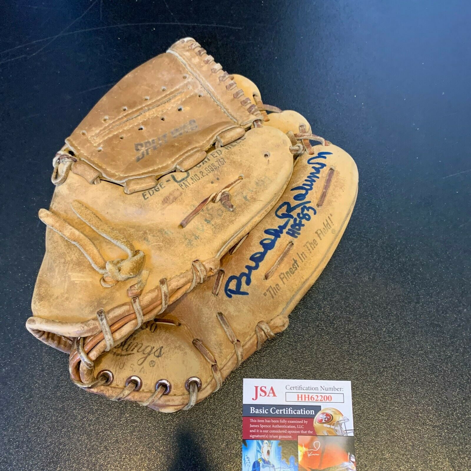 Brooks Robinson HOF 1983 Signed 1970's Rawlings Game Model Glove With JSA COA - Walmart.com