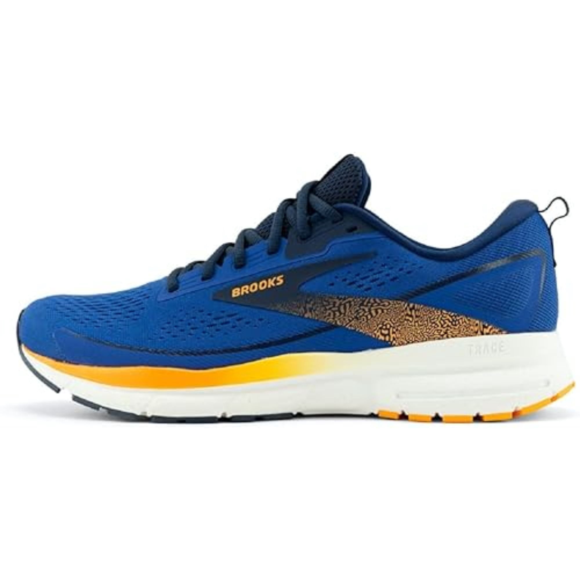 Brooks Trace 3 Men's Sneaker,Blue/Peacoat/Orange - Walmart.com