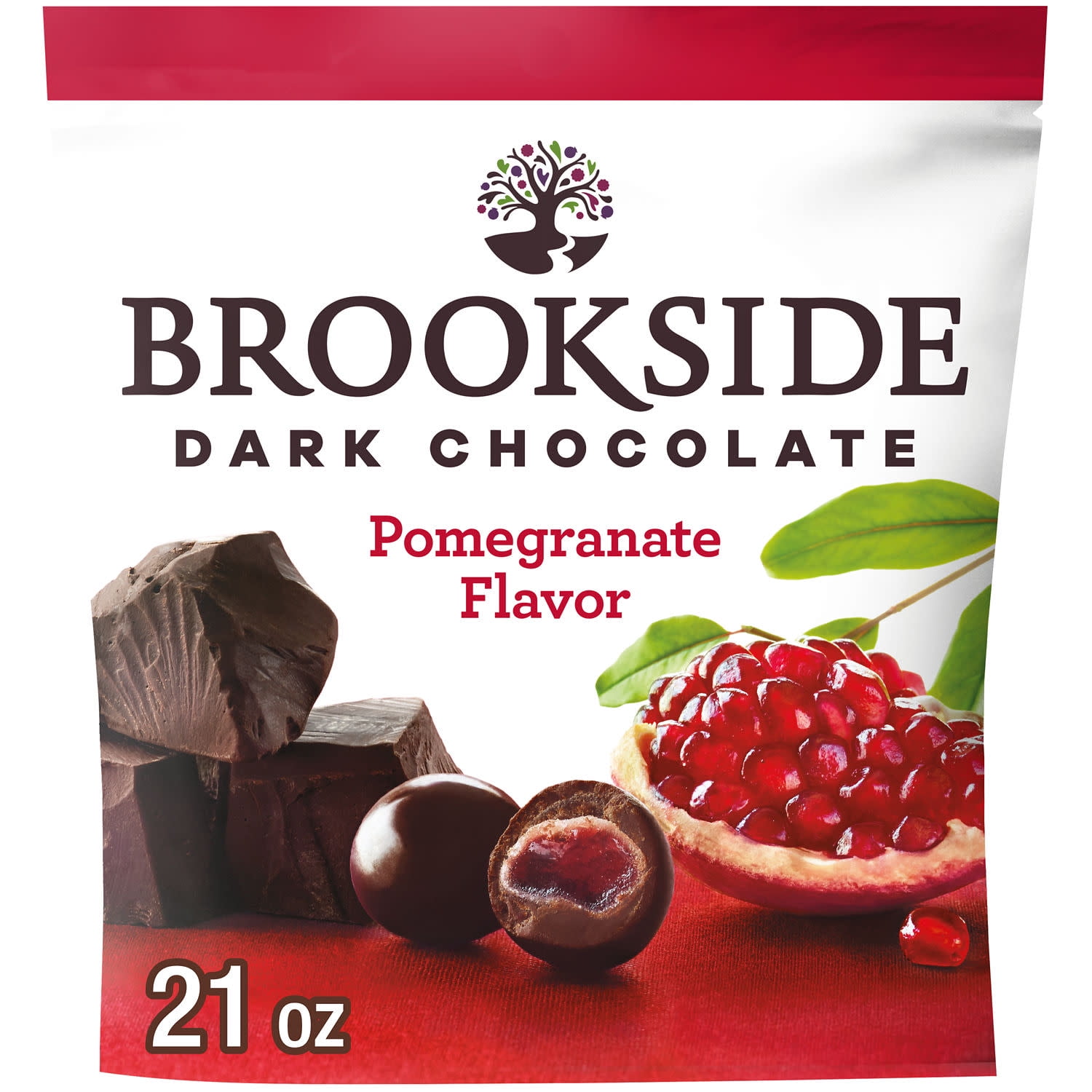 Brookside Dark Chocolate and Pomegranate Flavored Snacking Chocolate ...