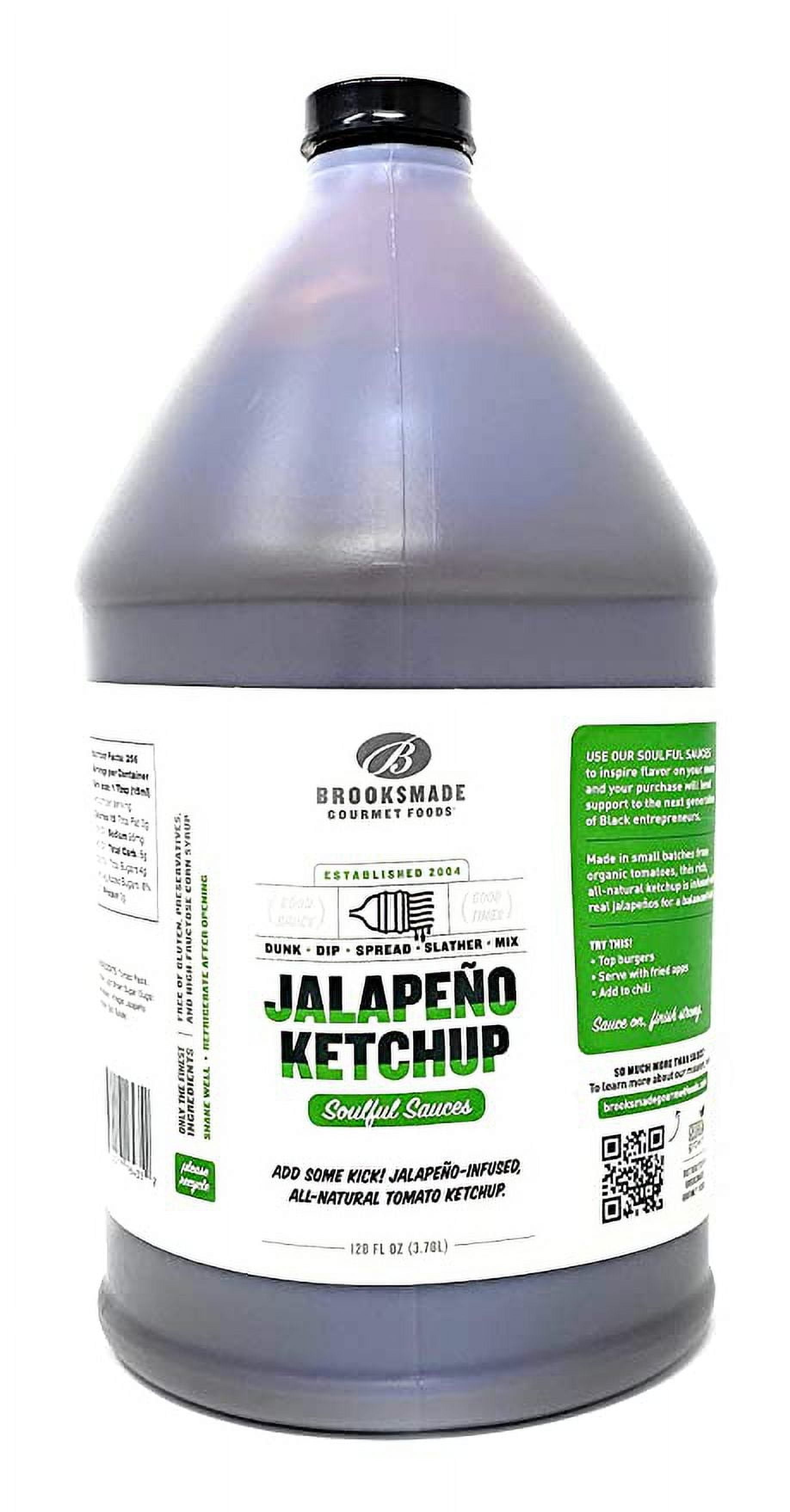 Brooksmade Gourmet Foods Jalapeño Ketchup, Gluten-Free, Spicy Ketchup ...