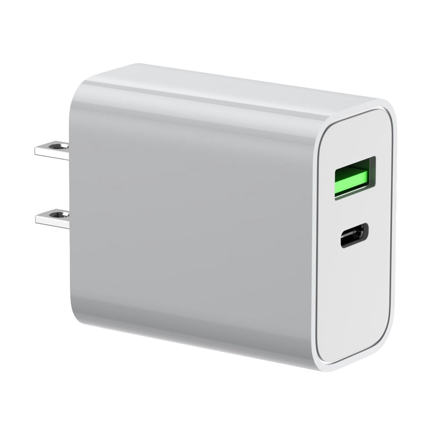 Brookstone 2-Port PD 20W Wall Charger - USB-C and USB-A Power Delivery ...