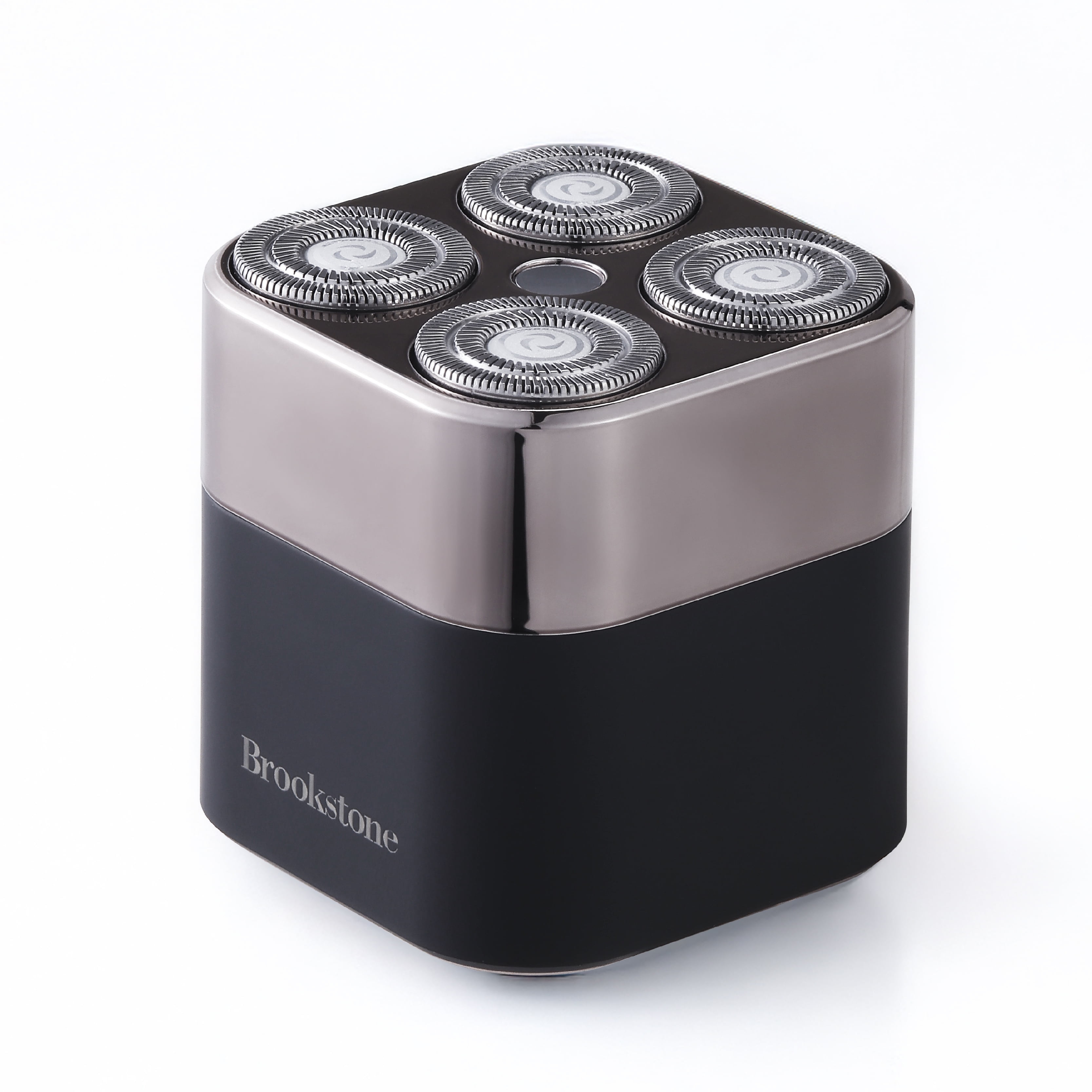 Brookstone 4 Head Cordless Rechargeable Men's Rotary Electric Shaver ...