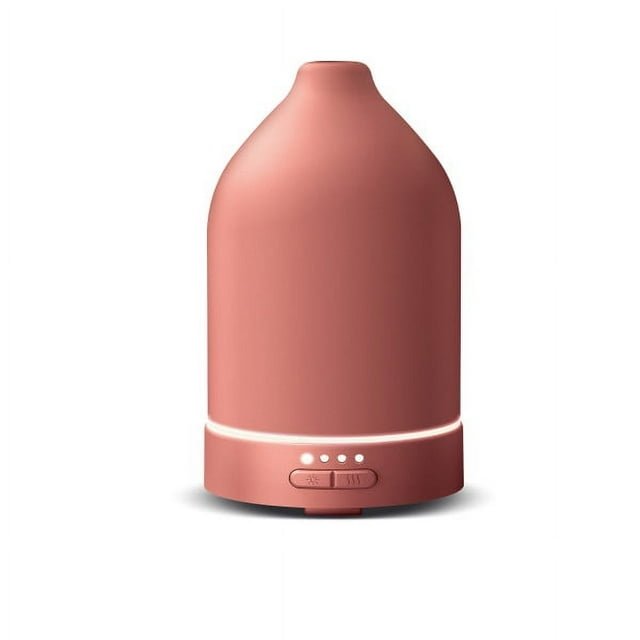 Brookstone Ceramic Diffuser Essential Oil Diffuser 60ml Tank Red ...