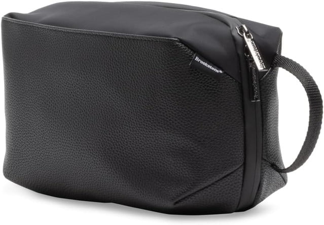 Brookstone Compact Toiletry Kit - Vegan Leather Travel Toiletry Bag ...