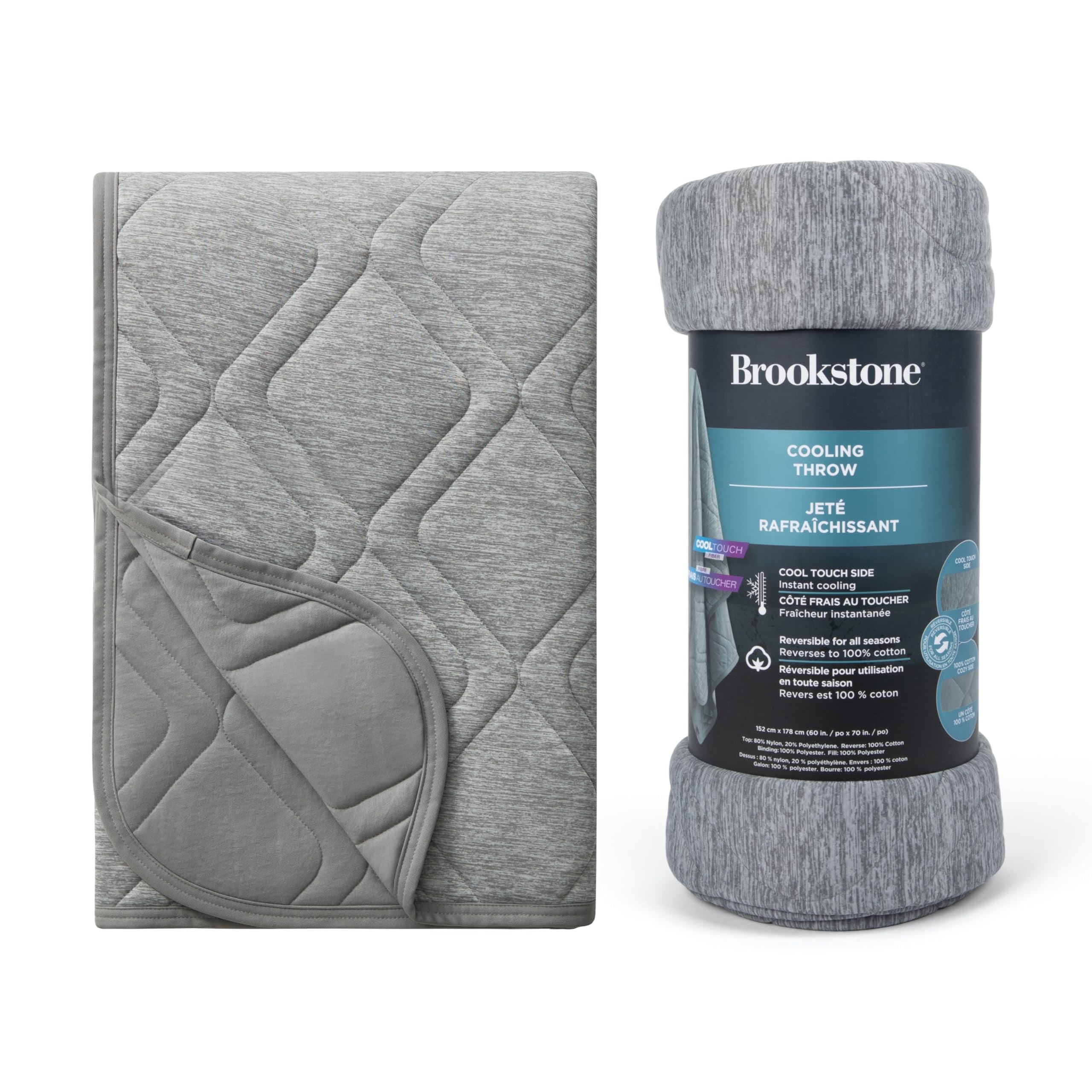 Brookstone Cooling Comfort Throw Blankets for Sleeping - Innovative ...