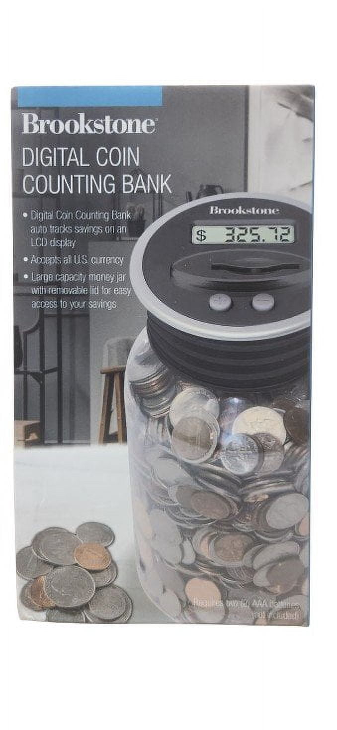Brookstone Digital Coin Counting Bank - Walmart.com