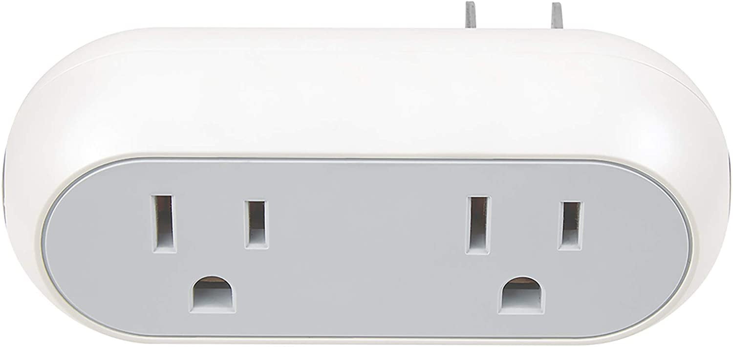 Brookstone Dual Smart Plug - Electrical Socket Scheduled Wireless ...