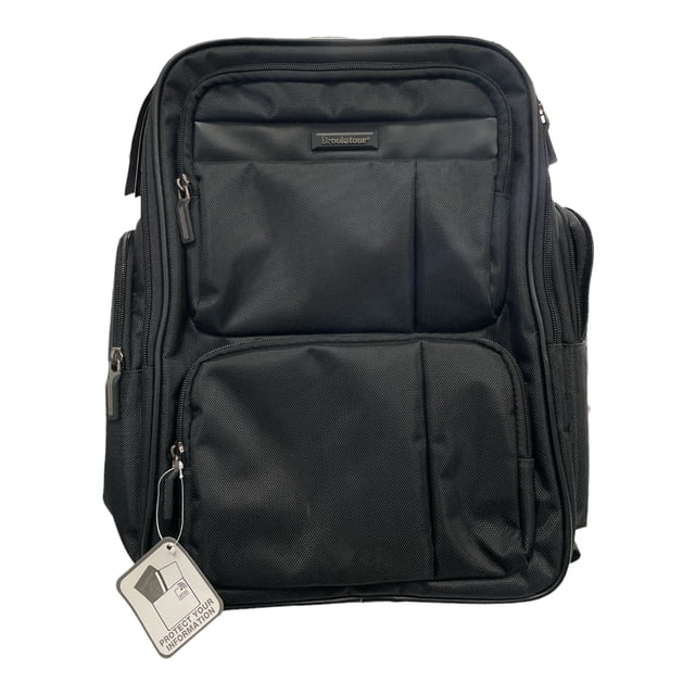 Brookstone Ezra Traveling Work Laptop Backpack, 18" Luggage, RFID ...