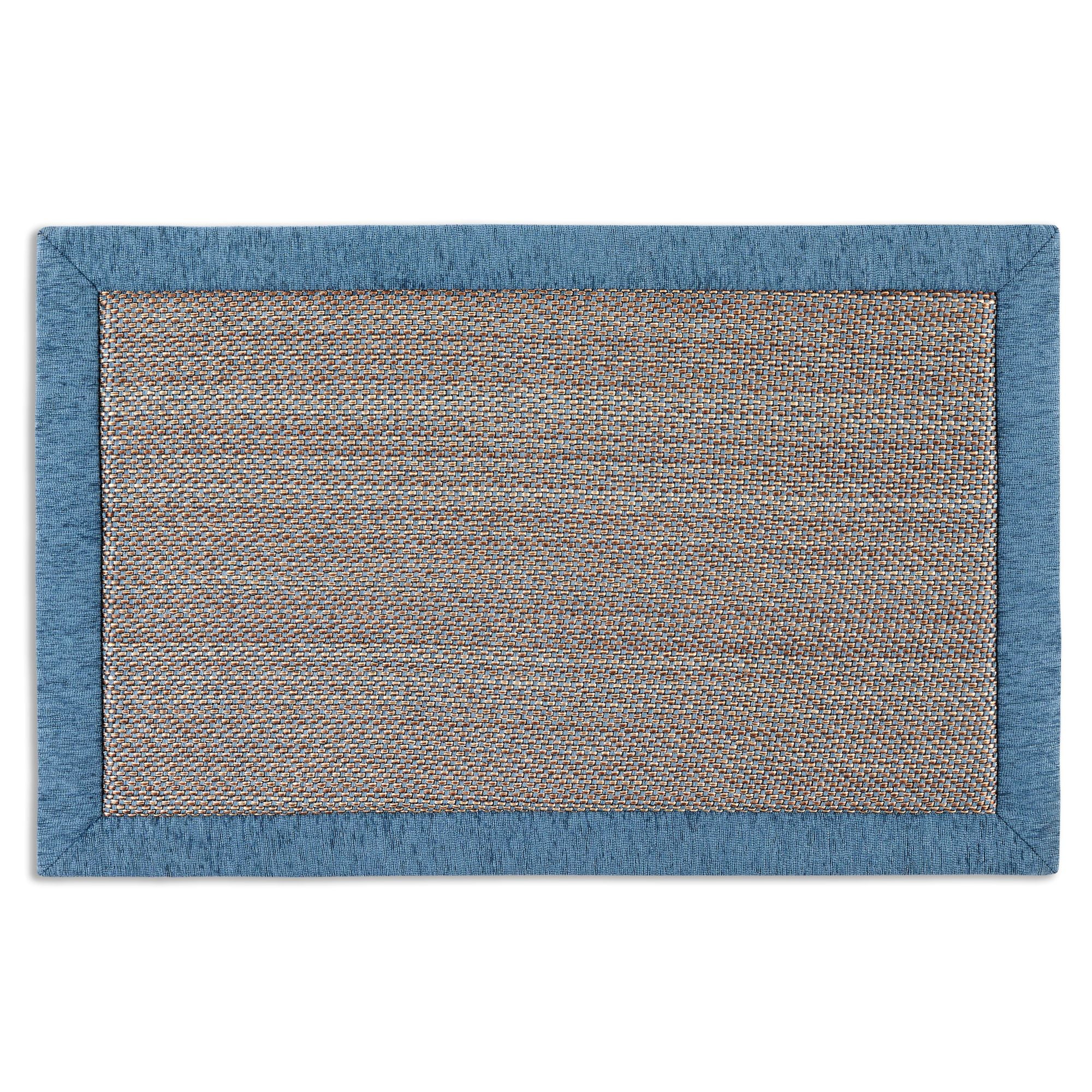 Brookstone Gentle Step Decorative Modern Textured Accent Rug, Blue, 27 ...