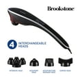 Brookstone Handheld Percussion Body Massager, 4 Vibration Modes, 5 ...