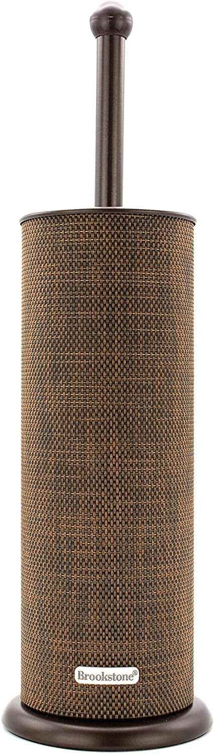 Brookstone Luxury Toilet Brush and Holder with Splash Protective Disk ...
