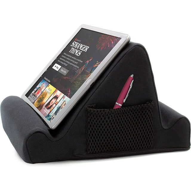 Brookstone Memory Foam Tablet Stand for Lap, Desk and Bed with 2 Side ...