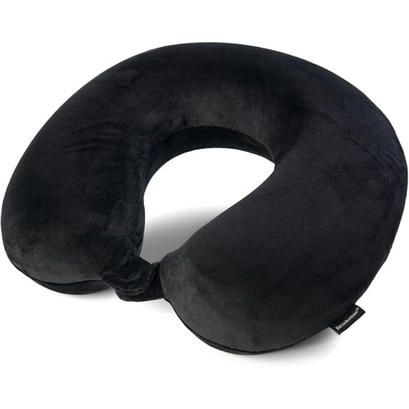 Brookstone Memory Foam Travel Neck Pillow, U-Shaped Support for ...
