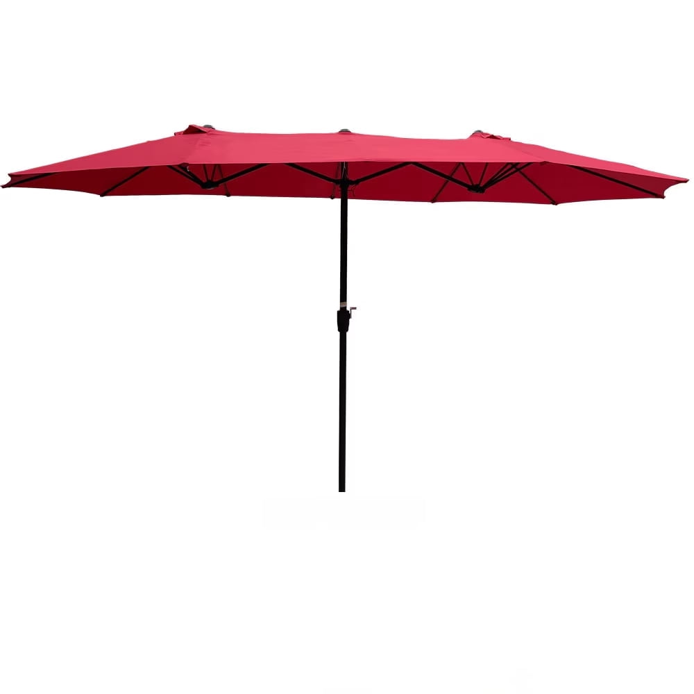 Brookwell 15FT Double-Sided Outdoor Patio Umbrella with Crank, Large ...